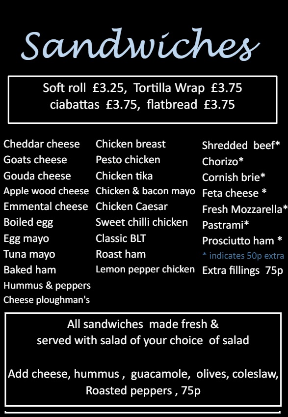 Menu’s | Delilicious